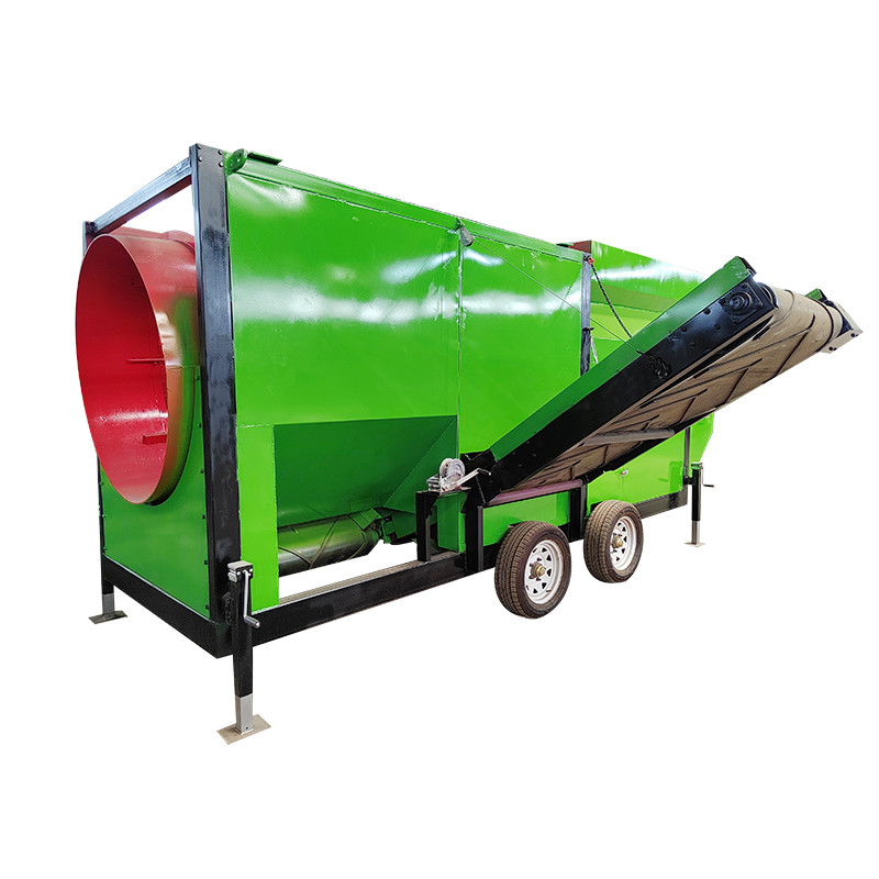 220v/380v/415v Voltage Mobile Trommel Rotary Drum Screen for Compost ...